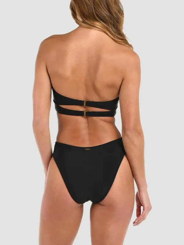 L'Agence Solids Sirena Solid Halterneck Bikini Top