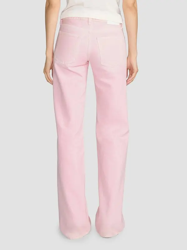 FRAME Amelia Gray X The Gray Denim Wide-leg Low Jeans