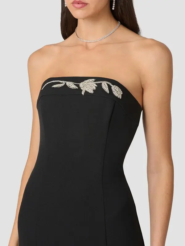 Shoshanna Phillippa Crepe Strapless Gown