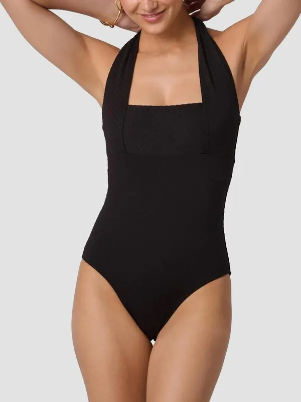 Shoshanna Retro Halterneck One-piece Swimsuit
