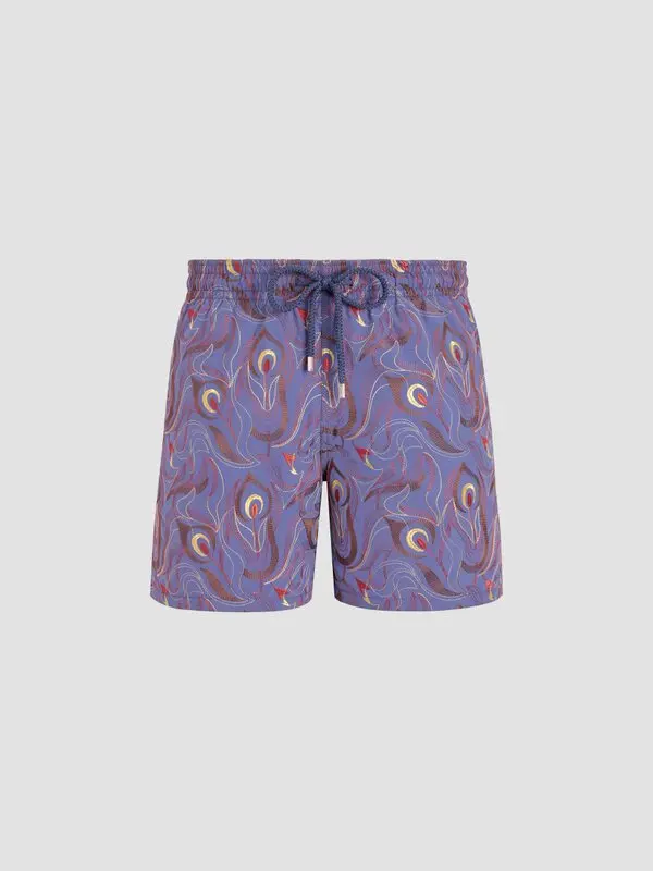 Vilebrequin Embroidered Camo Flowers Swim Trunks