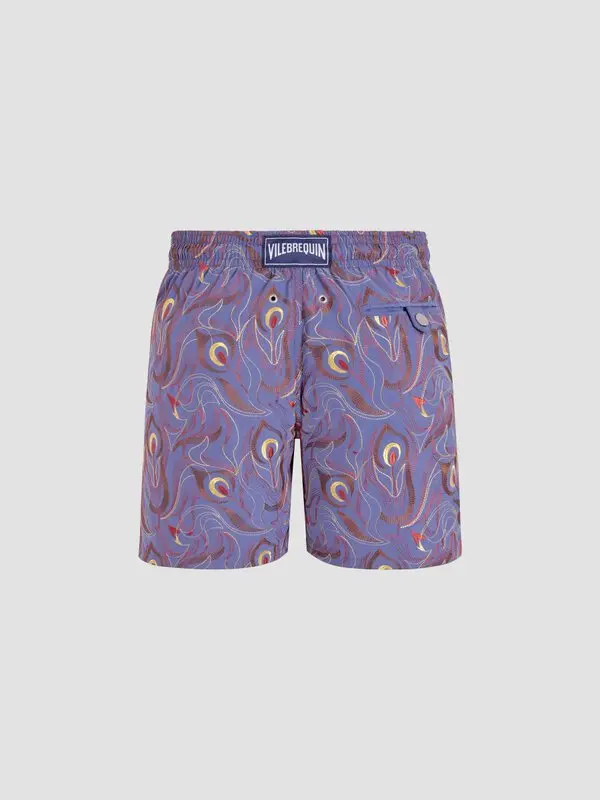 Vilebrequin Embroidered Camo Flowers Swim Trunks
