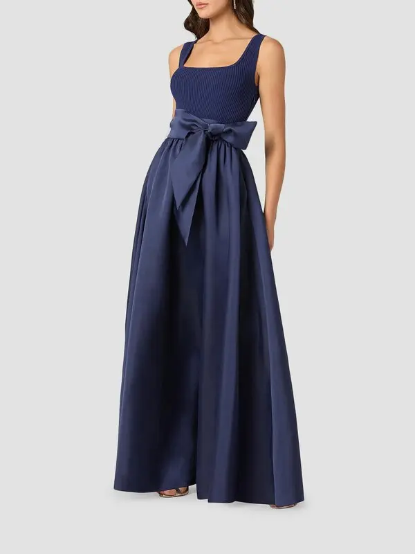 Shoshanna Mercer Mikado-knit Maxi Dress