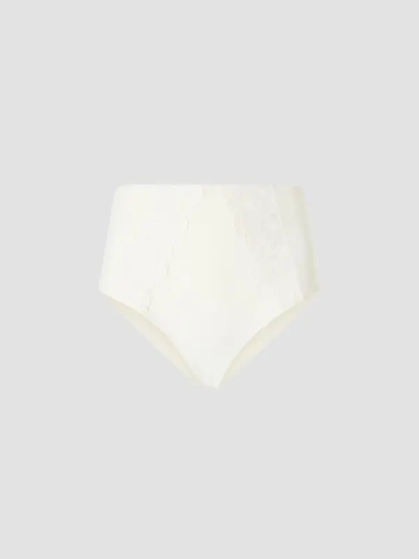 Kiki De Montparnasse Juliette High-rise Bikini Bottom - Ecru