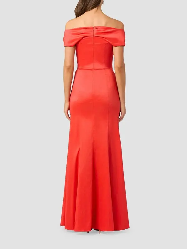 Shoshanna Etta Off-the-shoulder Maxi Dress