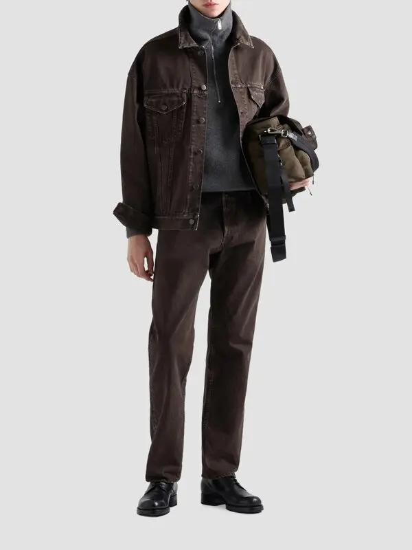 Prada Wool And Cashmere Polo Sweater - Grey