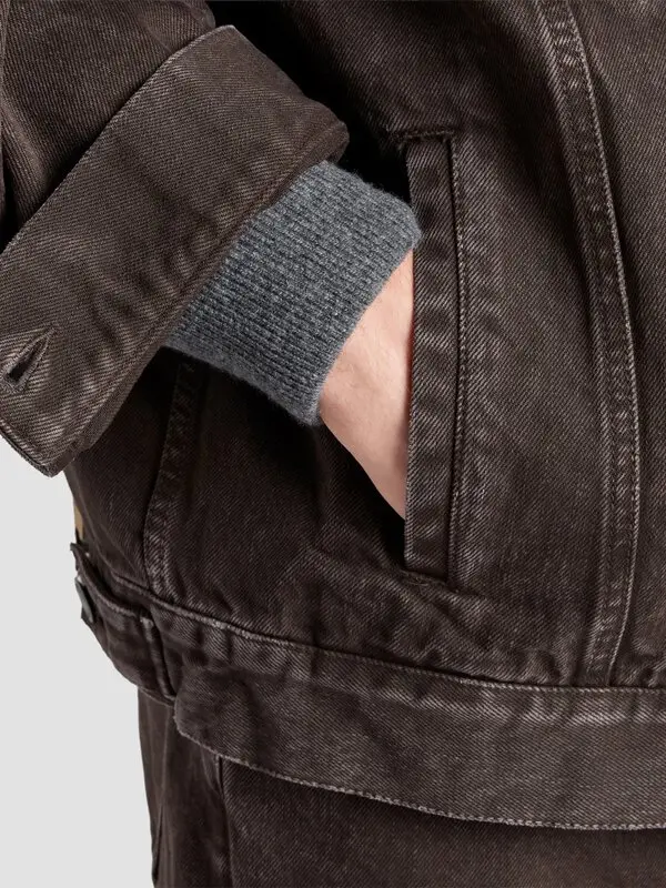 Prada Wool And Cashmere Polo Sweater - Grey