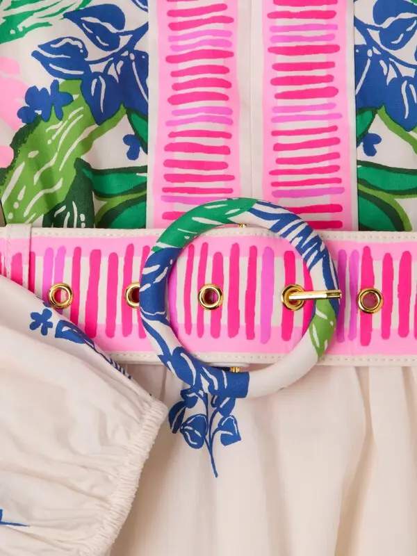 Lilly Pulitzer® Chyanna Floral Cotton Belted Minidress