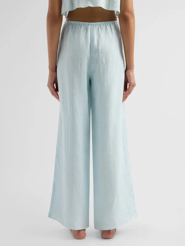Kiki De Montparnasse Sheer Cotton-linen Stripe Pants