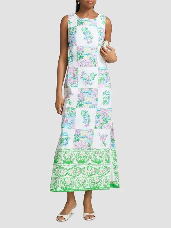 Lilly Pulitzer® Dee Patch Print Maxi Dress