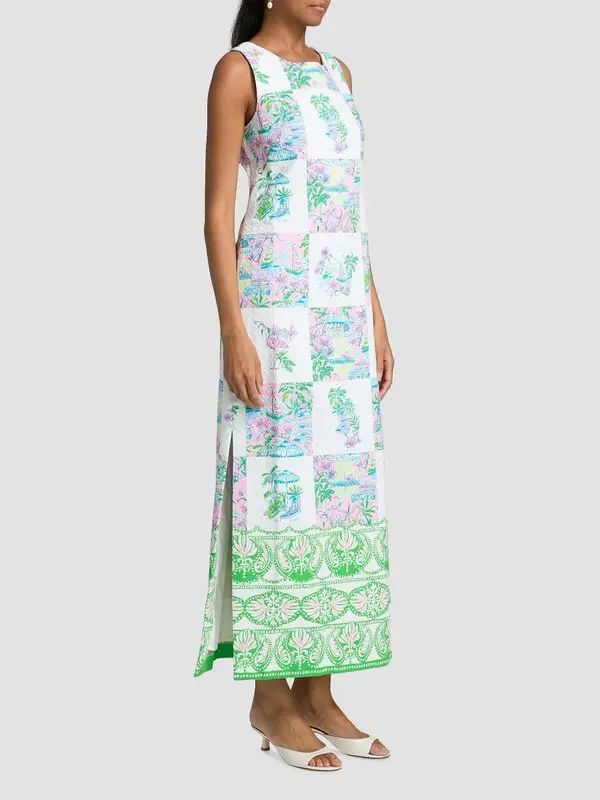 Lilly Pulitzer® Dee Patch Print Maxi Dress