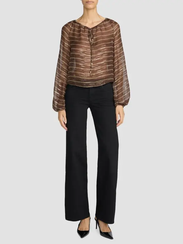 FRAME Le Slim Palazzo Low-rise Wide-leg Jeans