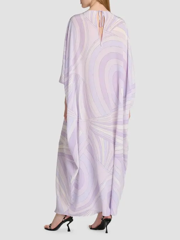 Emilio Pucci Passepartout Crêpe De Chine Oversized Caftan