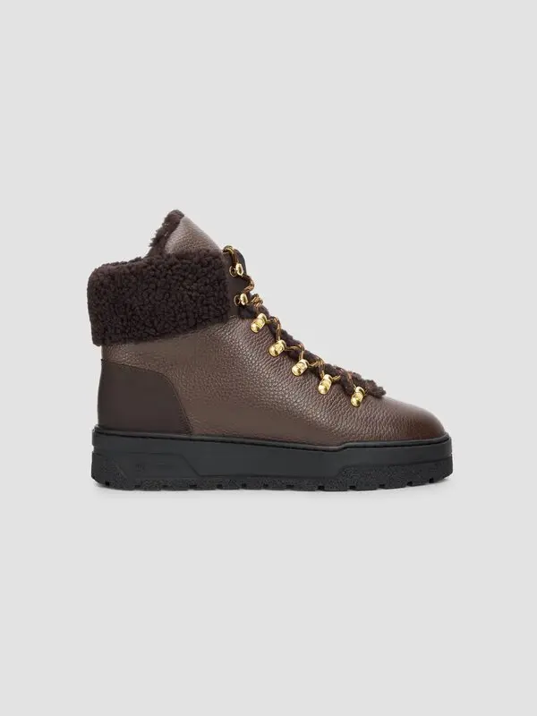 POLLINI Faux Leather Ankle Boots
