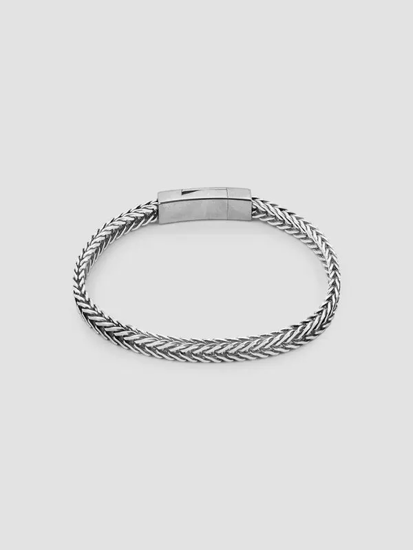 Tateossian Coda Di Volpe Sterling Bracelet