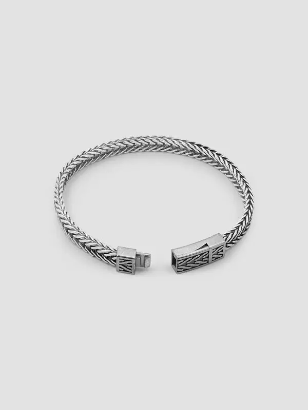 Tateossian Coda Di Volpe Sterling Bracelet