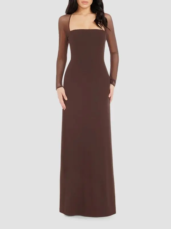 Dress The Population Maxwell Long-sleeve Gown