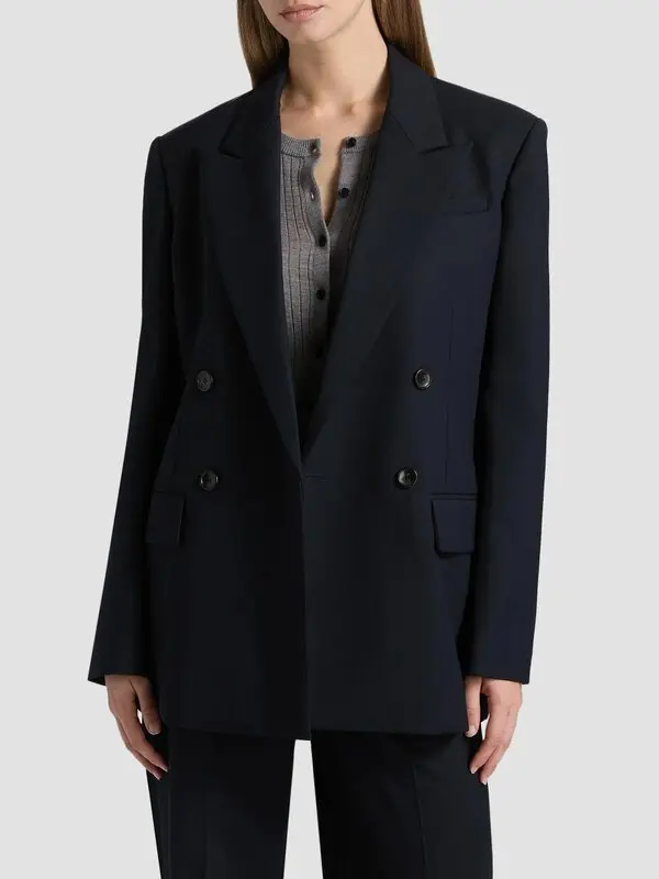 A.L.C. Calla Oversized Double-breasted Blazer - Evening Blue