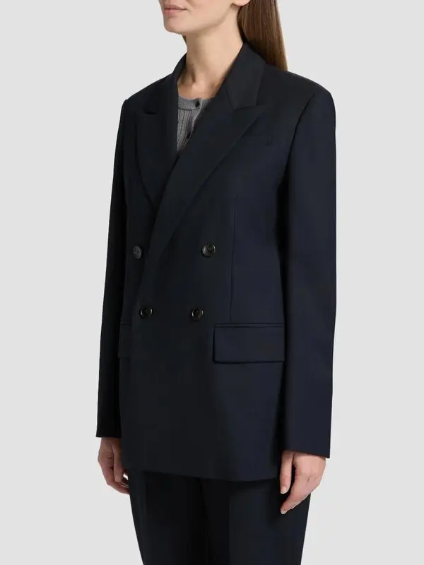 A.L.C. Calla Oversized Double-breasted Blazer - Evening Blue