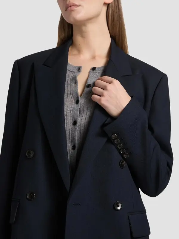 A.L.C. Calla Oversized Double-breasted Blazer - Evening Blue