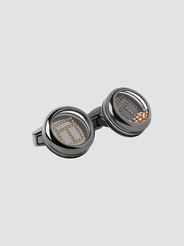 Tateossian Play-time Solitaire Brass Cufflinks