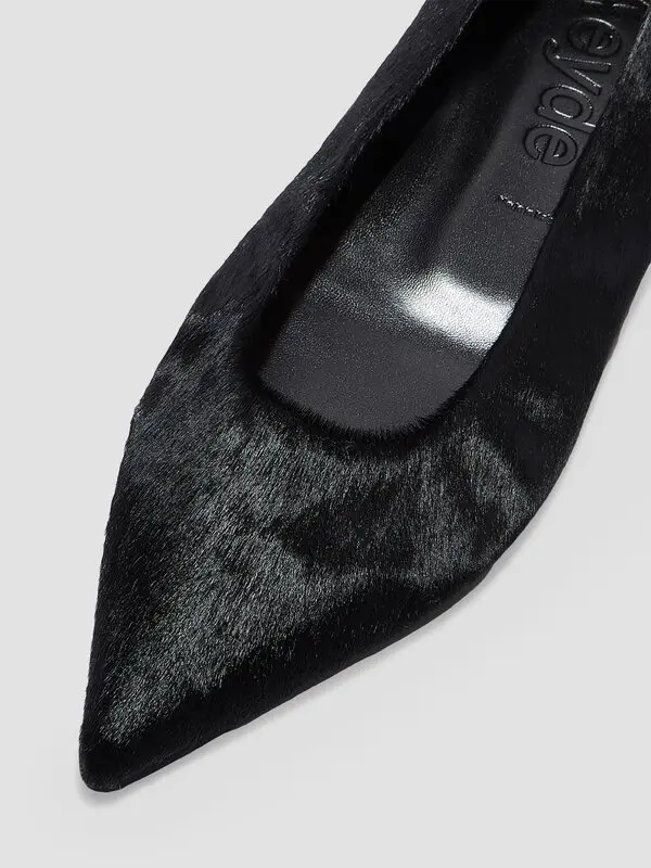 AeydĒ Cassy Pony Hair Ballet Flats