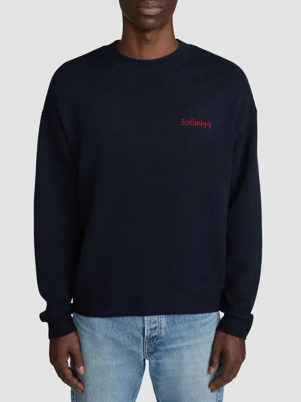 FRAME X Sotheby's Cashmere Sweater - Navy