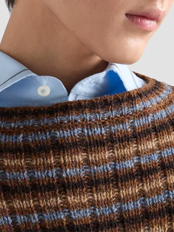 Prada Shetland Wool Boat Neck Sweater