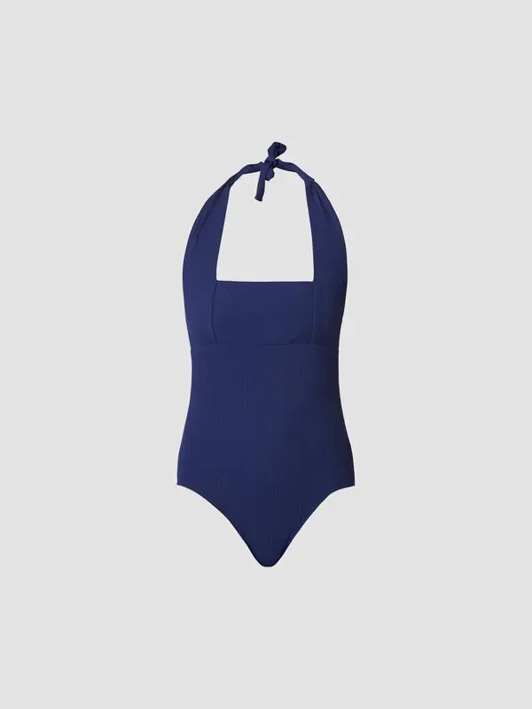 Shoshanna Retro Halter One-piece Swimsuit