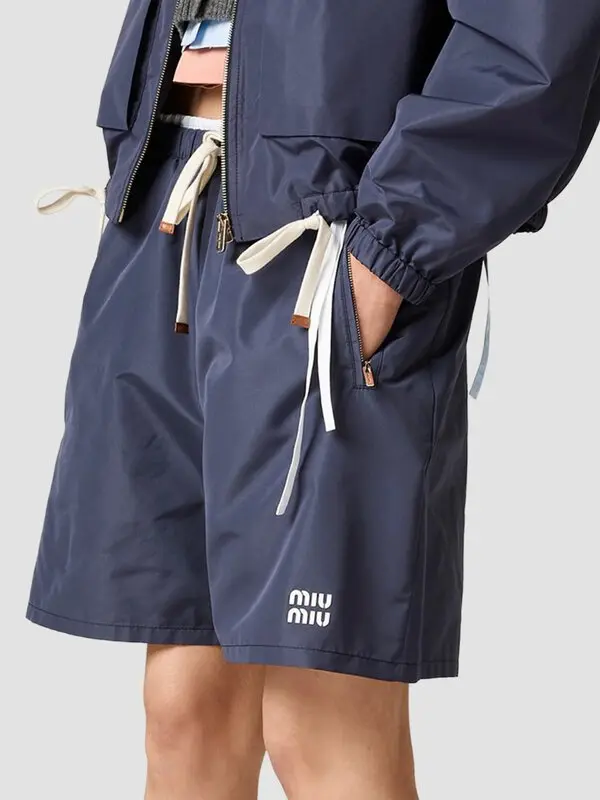 Miu Miu Technical Fabric Bermuda Shorts
