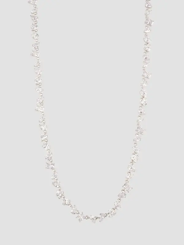 Adriana Orsini Impress Sterling & Cubic Zirconia Long Necklace - Silver