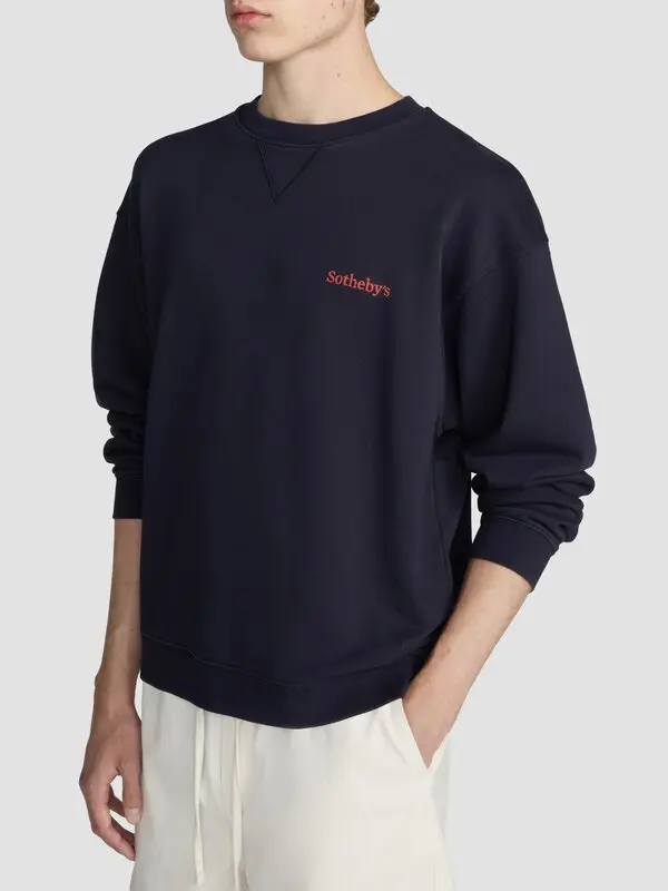 FRAME X Sotheby's Cotton Crewneck Sweatshirt