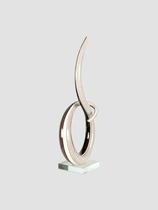 DALE TIFFANY Midnight Spiral Glass Sculpture