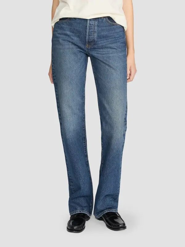 FRAME The Sotheby's Vertical Slim Jeans