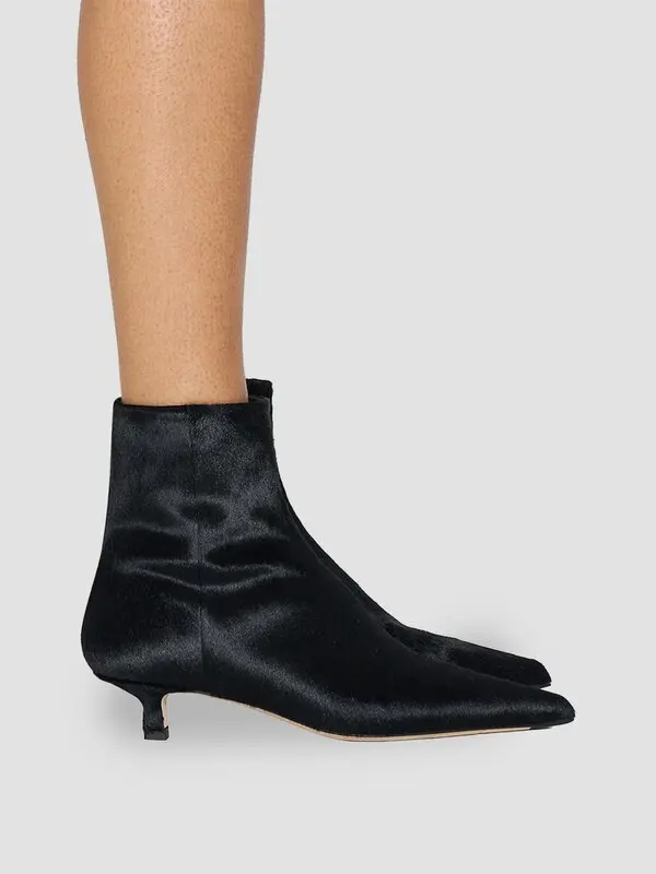 AeydĒ Sofie 30mm Calf Hair Ankle Boots