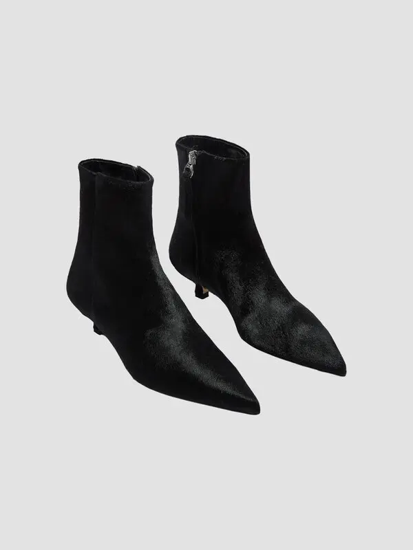 AeydĒ Sofie 30mm Calf Hair Ankle Boots