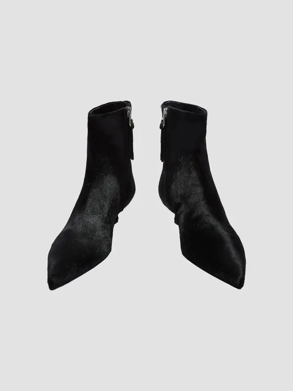 AeydĒ Sofie 30mm Calf Hair Ankle Boots