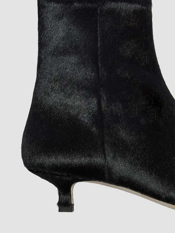 AeydĒ Sofie 30mm Calf Hair Ankle Boots