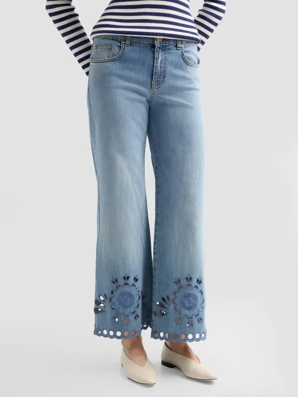 MAISON COMMON Cutout Crop Jeans