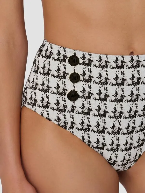 Shoshanna Houndstooth Bikini Bottom