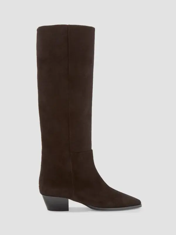 AeydĒ Medea 90mm Suede Knee-high Boots - Brown
