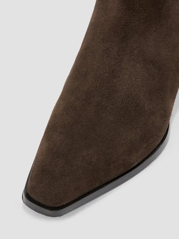 AeydĒ Medea 90mm Suede Knee-high Boots - Brown