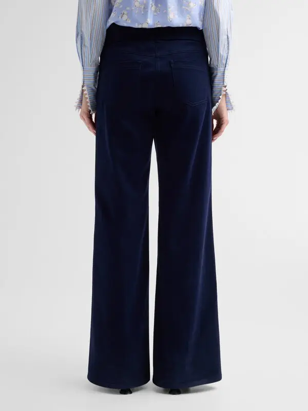 MAISON COMMON Belted Mid-rise Denim Trousers