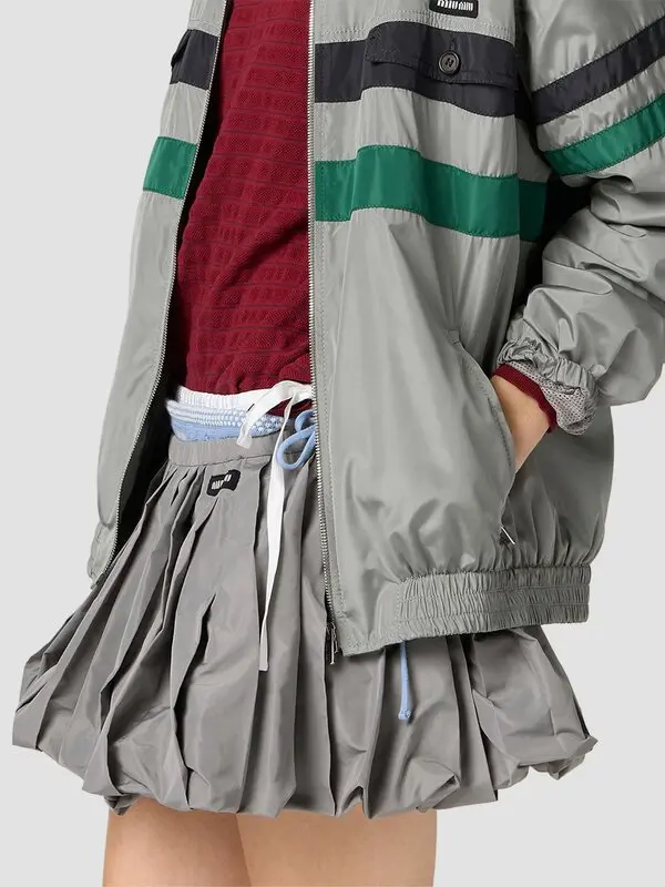 Miu Miu Technical Fabric Mini-skirt - Grey