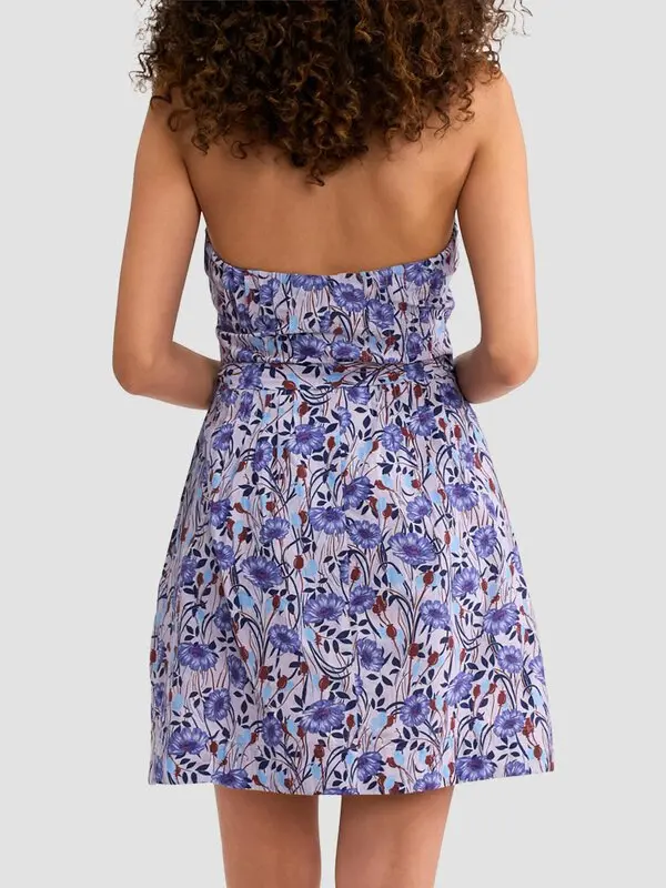 Rebecca Taylor Daphne Floral Cotton-silk A-line Minidress