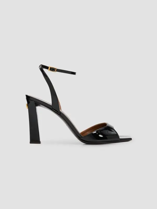 GIUSEPPE ZANOTTI Mya 90mm Leather Sandals - Nero