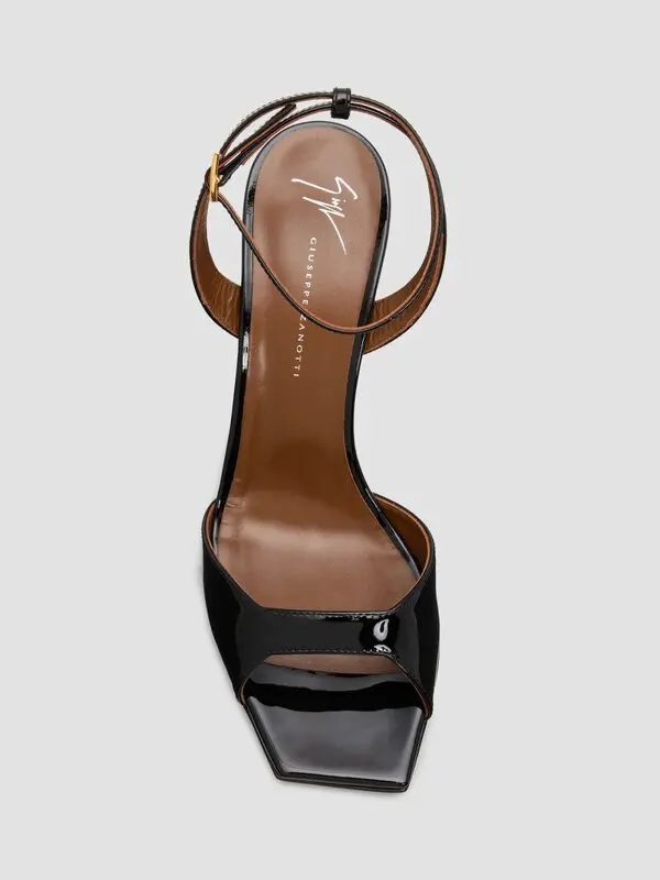 GIUSEPPE ZANOTTI Mya 90mm Leather Sandals - Nero
