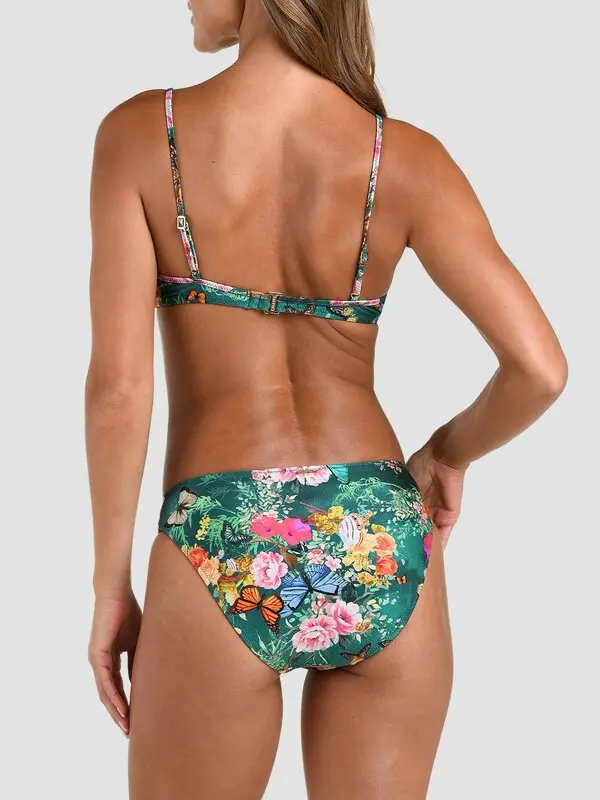 L'Agence Charonda Butterfly Yazmin Printed Triangle Bra Top