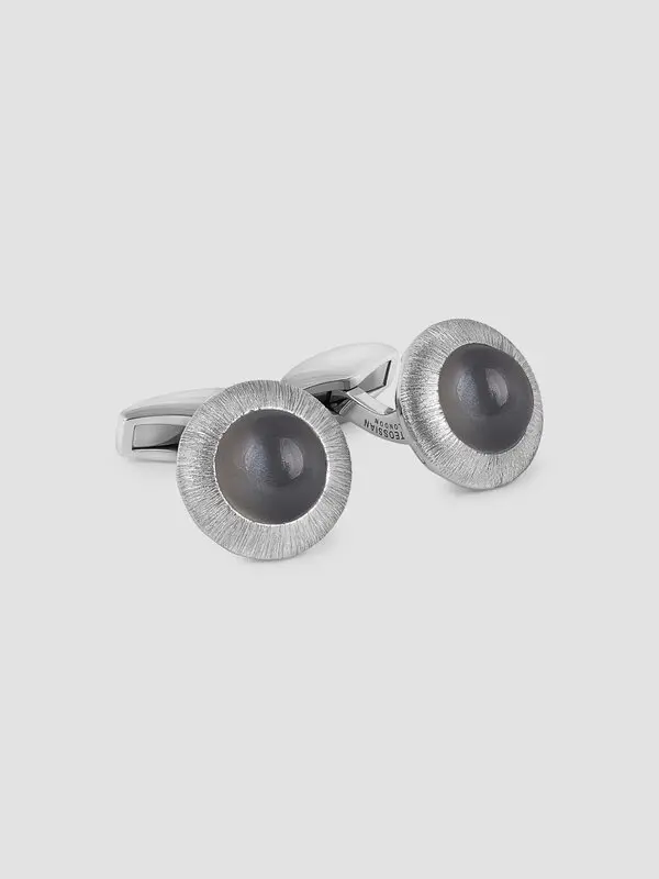 Tateossian Moonstone & Sterling Silver Cufflinks