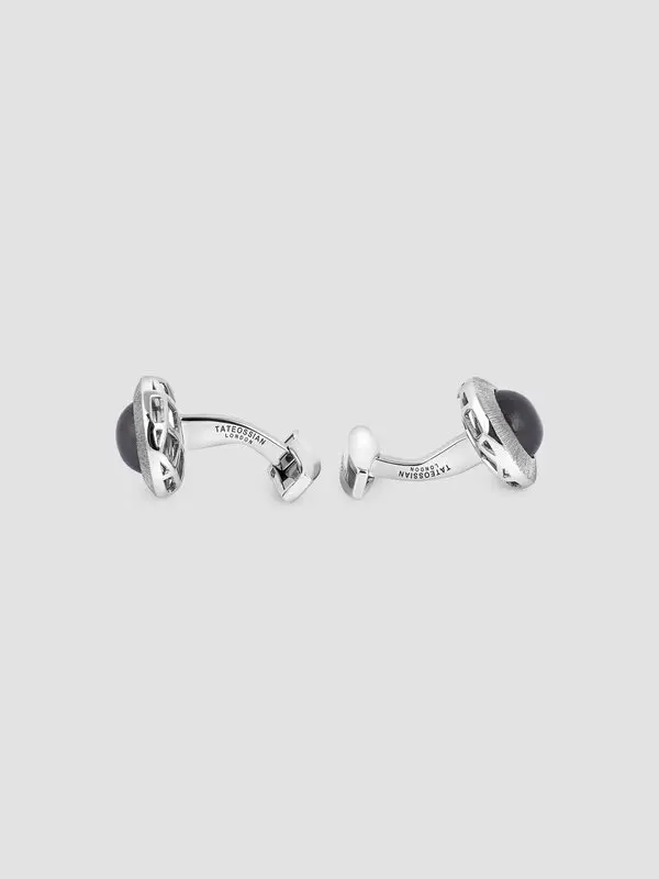 Tateossian Moonstone & Sterling Silver Cufflinks